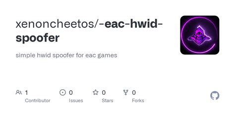 Github Xenoncheetos Eac Hwid Spoofer Simple Hwid Spoofer For Eac Games