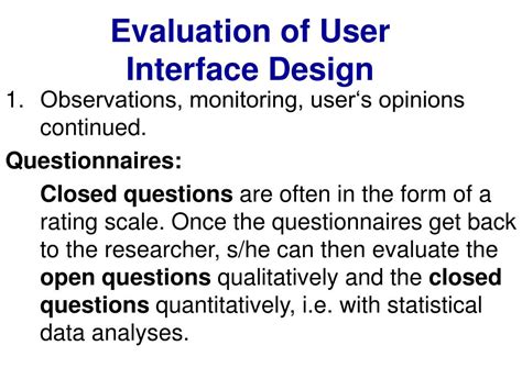 Ppt Evaluation Of User Interface Design Powerpoint Presentation Free Download Id 37688