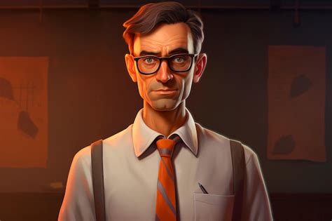 Male Teacher In A Suit Back To School Art Ai Generated Premium Ai Generated Image