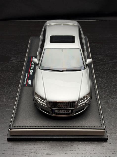 Audi A8 W12 2008 Silver [motorhelix] 1 18 Scale Collectors Cartel
