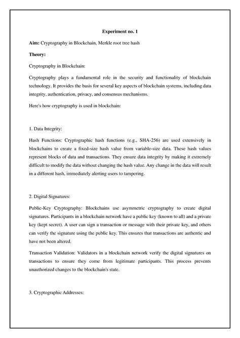 Bc Exp 1 It Is About The Blockchain Experiment Experiment No 1 Aim