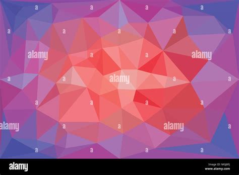 Red Light Red And Blue Triangular Pattern Triangles Mosaic Vector