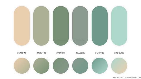 Muted Summer Color Palettes Aesthetic Color Palette