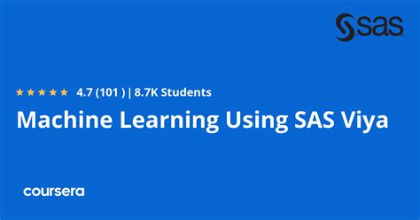 machine learning using sas viya coursera