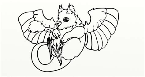 Chibi Griffin Lineart By Aikawarazu Desu On Deviantart