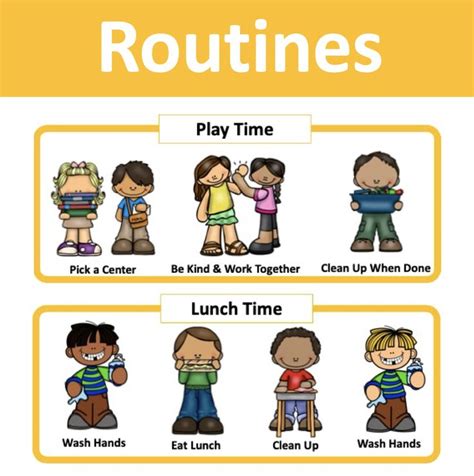 Classroom Routines For Preschool Pre K And Kindergarten Classroom