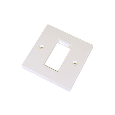 Single Gang Euro Faceplate 1 Module Trident Data