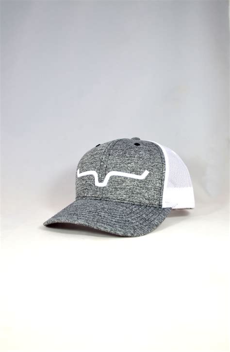 Kimes Ranch Weekly Trucker Ball Cap Grey Heather