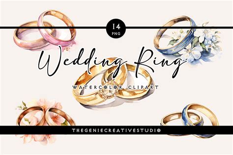 Gold Wedding Rings Clipart