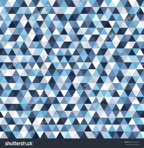 Triangle Pattern Seamless Vector Background Blue Stock Vector Royalty Free 537049546
