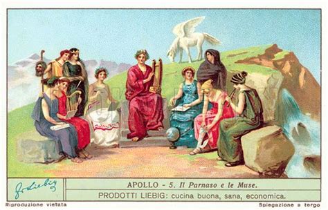 The Muses On Mount Parnassus Stock Image Look And Learn