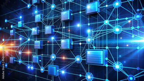 Conceptual Representation Of Database Design Featuring A Complex Network Of Interconnected