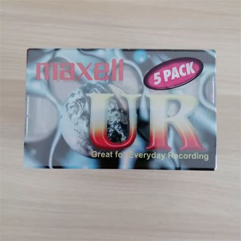 MAXELL UR90 PACK 5 - 90 Minutes Blank Audio Cassette Tape BRAND NEW £7. ...
