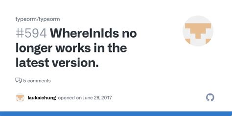 Whereinids No Longer Works In The Latest Version · Issue 594