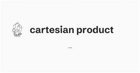 Cartesian Product
