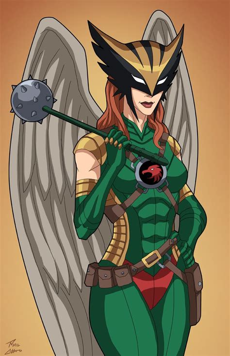 Phil Cho Art Hawkgirl Dc Comics Heroes Hawkman