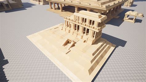 Artstation Temple Kitbash 3d Kit Resources