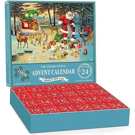 calendario de adviento de rompecabezas 2023 1008 pieza cuotas sin