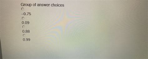 Solved 13the Four Correlation Coefficients For The