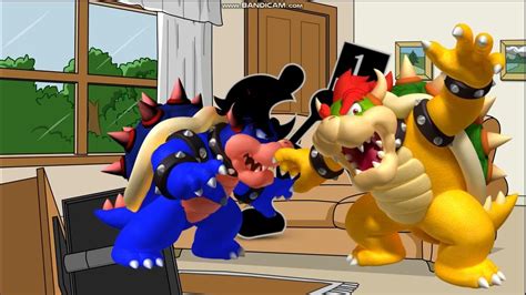 Dark Bowser Breaks The Tv Grounded Youtube