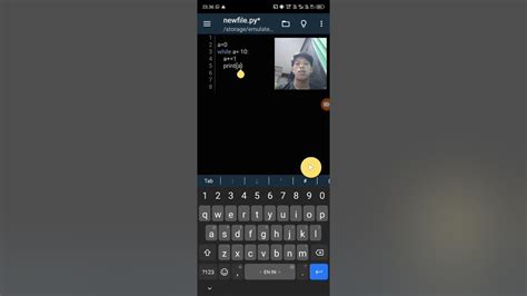 While Loop Fungsi Break Continue Dan Pass Pada Pydroid 3 Youtube