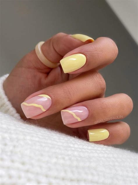 Yellow Nail Design Ideas Simple