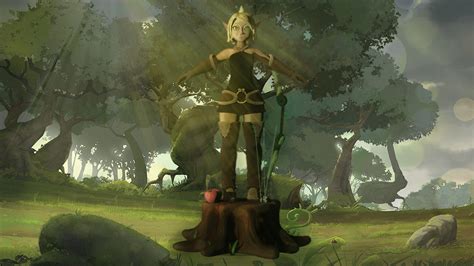 Artstation 3d Evangelyne Dofus Wakfu Inspired