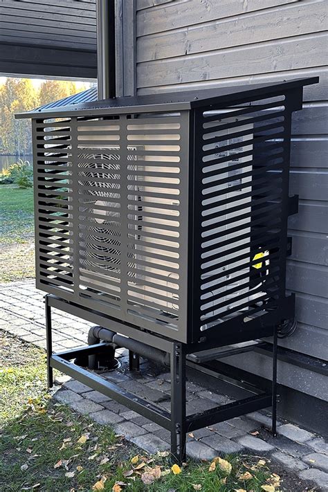 Air Source Heat Pump Enclosure Medium Metal Kiilax Oy