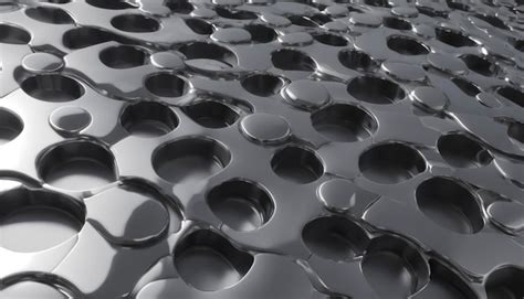 Premium Photo Chrome Effect Pattern