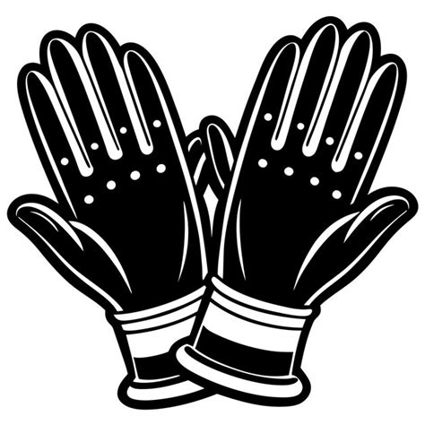 Hand Gloves Vector Illustration Isolated White Background Premium Ai