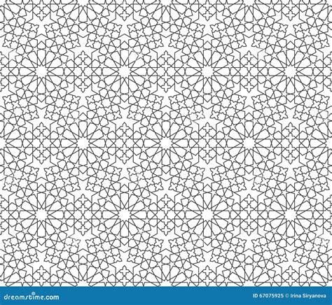 Islamic Seamless Vector Stock Vector Illustration Of Arabesque 67075925