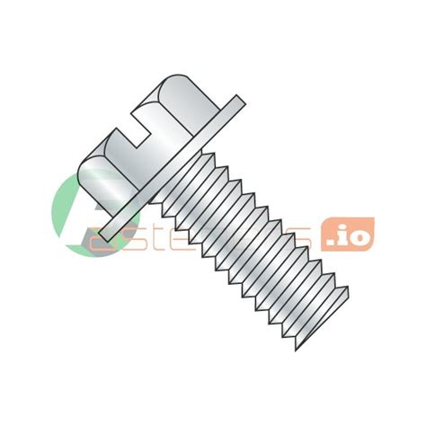 Newport Fasteners 12 24 X 12 In Slotted Hex Machine Screw Zinc
