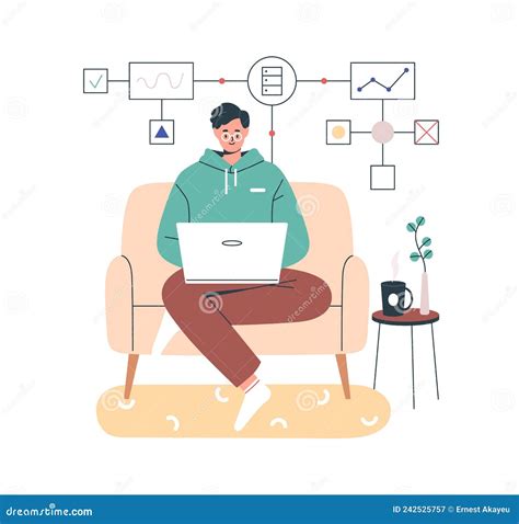 Programming And Engineering Development Tiny Girl Programmer Or