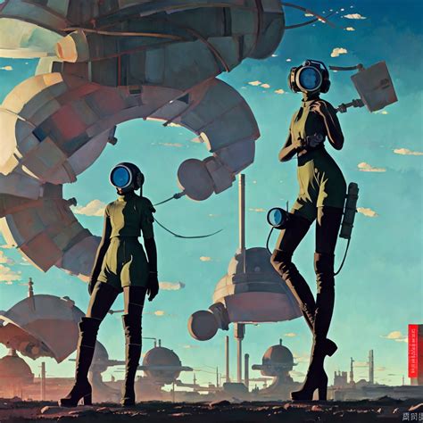 Atompunk Girl With Astronaut Helmet Thigh High Bo By Ziggyxdust On Deviantart