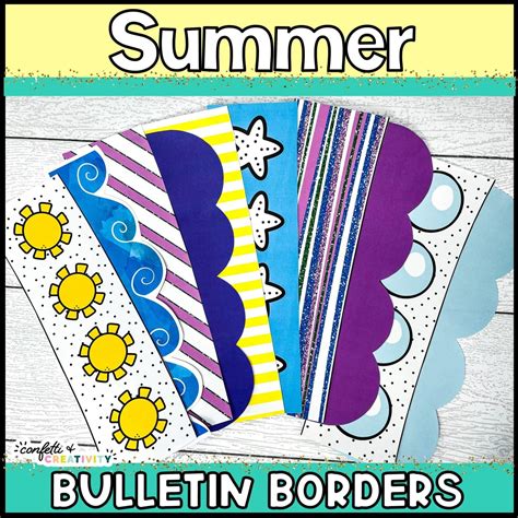 Summer Bulletin Board Borders Confetti And Creativity