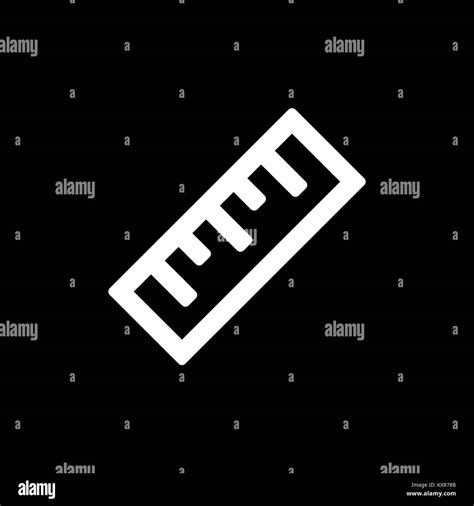 Ruler Icon For Simple Flat Style Ui Design Stock Vector Image And Art Alamy