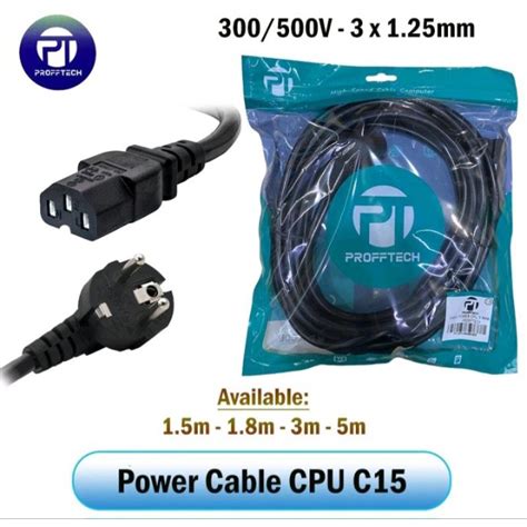 Jual Kabel Power Pc Profftech M Kabel Power Shopee Indonesia