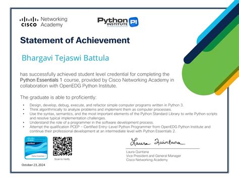 Python Cisco Certification Programming Automation Techskills
