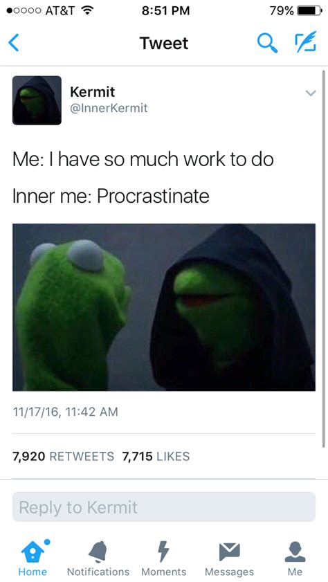 Evil Kermit Meme My Friend Courtney And I Both Are On… By Theresa