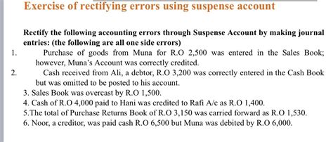 Answered Rectify The Following Accounting Errors Bartleby