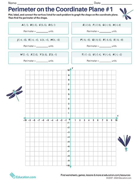Coordinate Graphing Worksheet Coordinate Graphing Mystery Picture