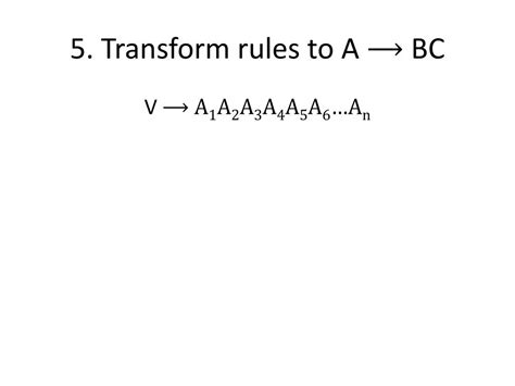 ppt chomsky normal form cyk algorithm powerpoint presentation free