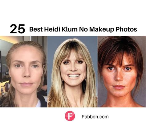Heidi Klum No Makeup Selfie