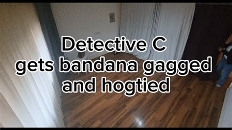 Detective C Gets Bandana Gagged And Hogtied Detective Cleavegagged