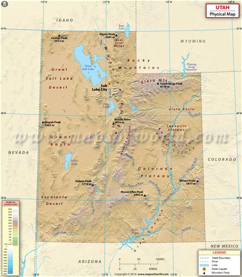 Map Of Utah