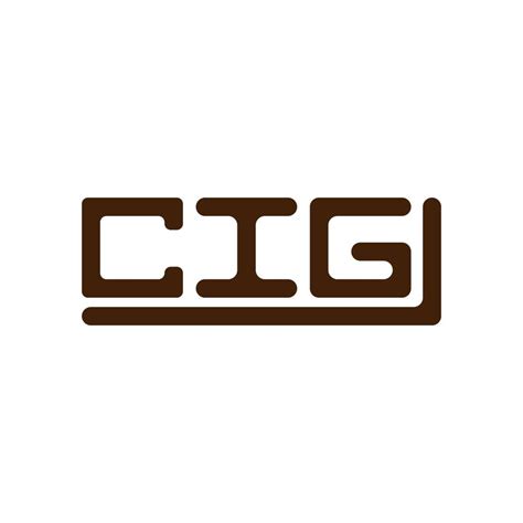 Cig Letter Logo Creative Design With Vector Graphic Cig Simple And