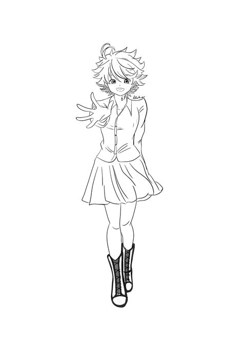 The Promised Neverland Coloring Page