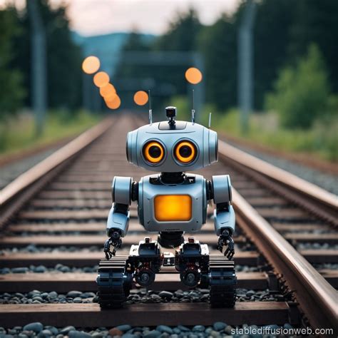 A Mini Robot On Tracks The Reference Prompts Stable Diffusion Online