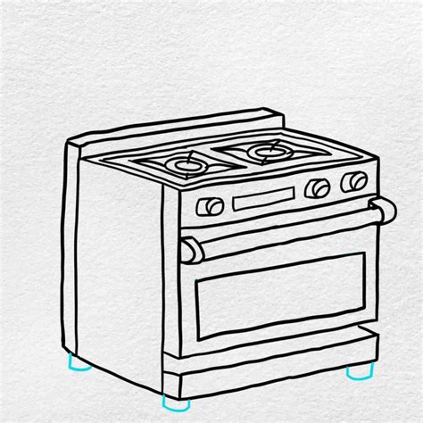 How To Draw An Oven Helloartsy