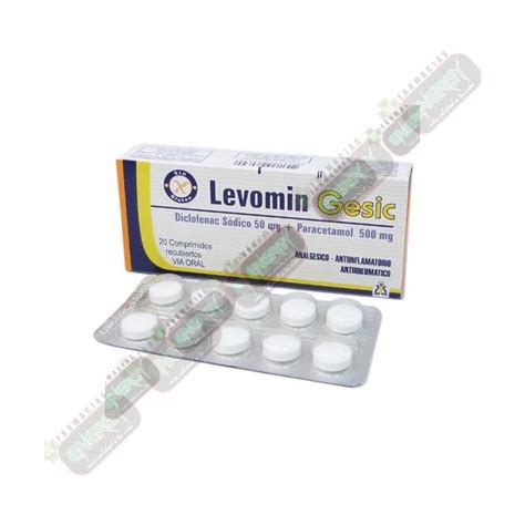 Levomin Gesic X 20 Comprimidos 0390